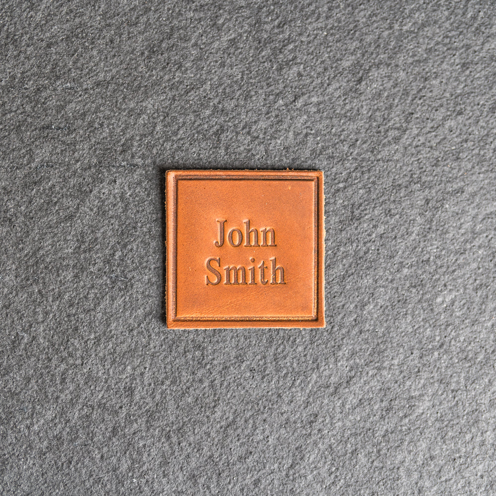 Custom Leather Patches - Blank or Personalized w/ Logo, Initials