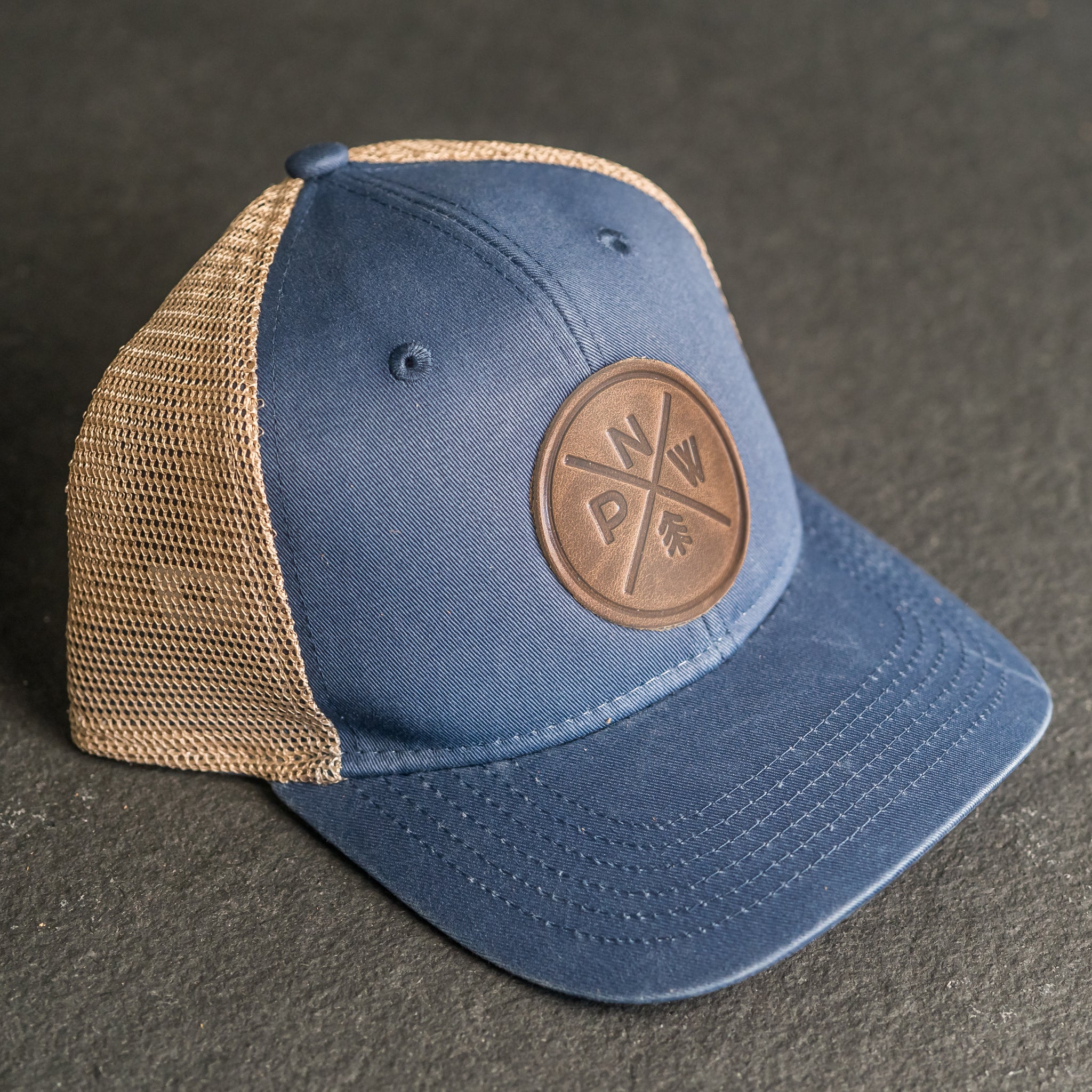 Leather Patch Ponytail Style Hat - PNW Stamp – Ox & Pine