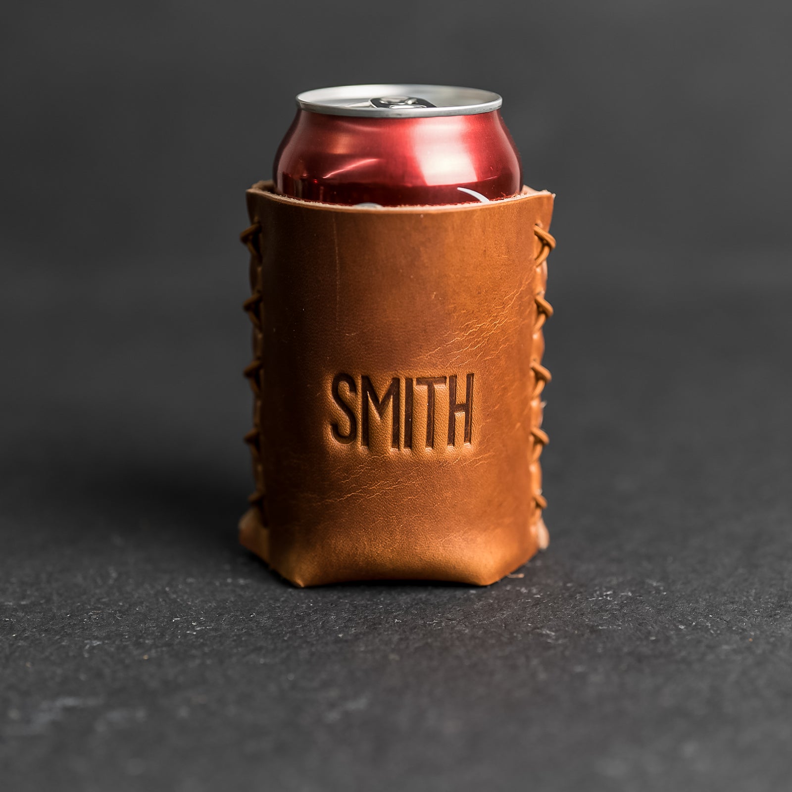 Personalized Leather Can Coozie