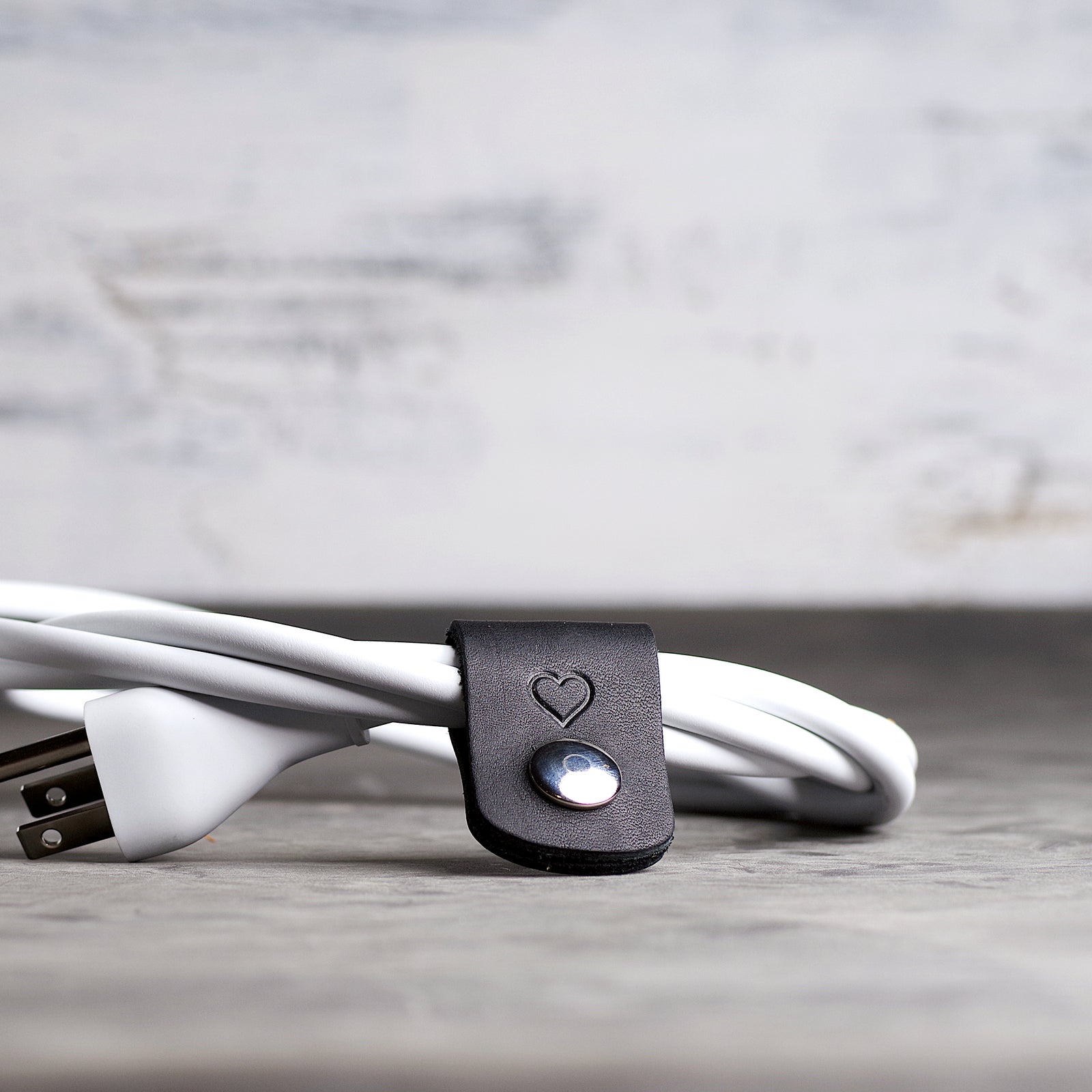 Leather Cord Wrap For Laptop Chargers